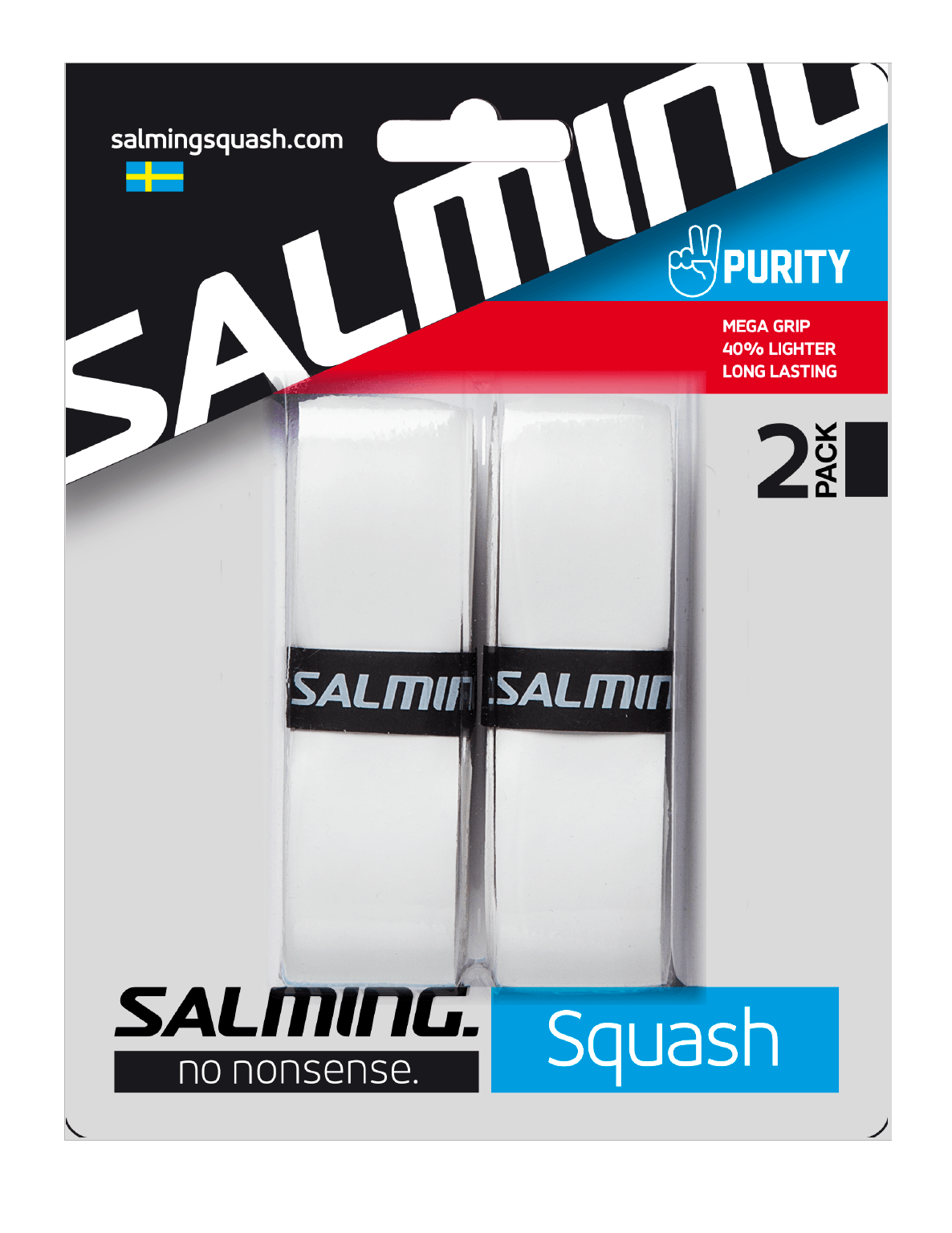 SALMING Squash Purity Grip White - SalmingStore.cz